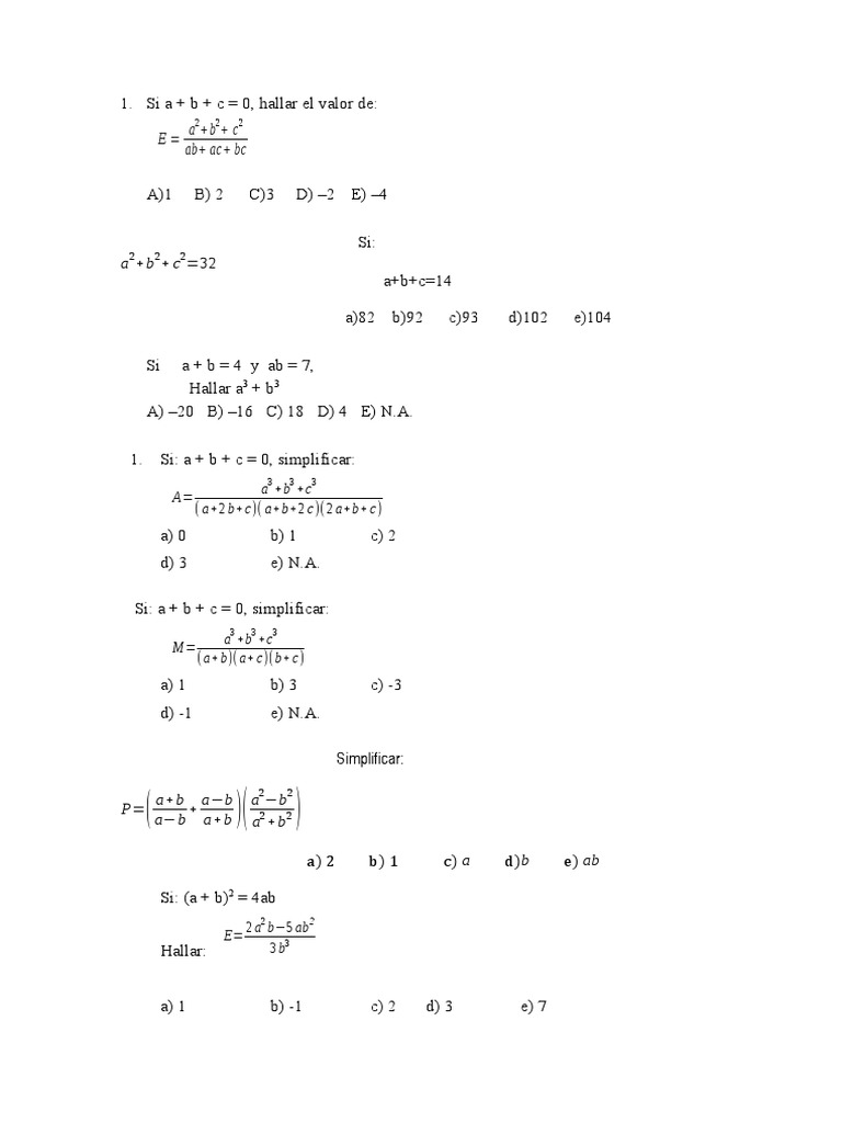 E A B C Ab+ Ac+ BC: A A B C A+2b+c) (A+b+2c) (2a+b+c) | PDF
