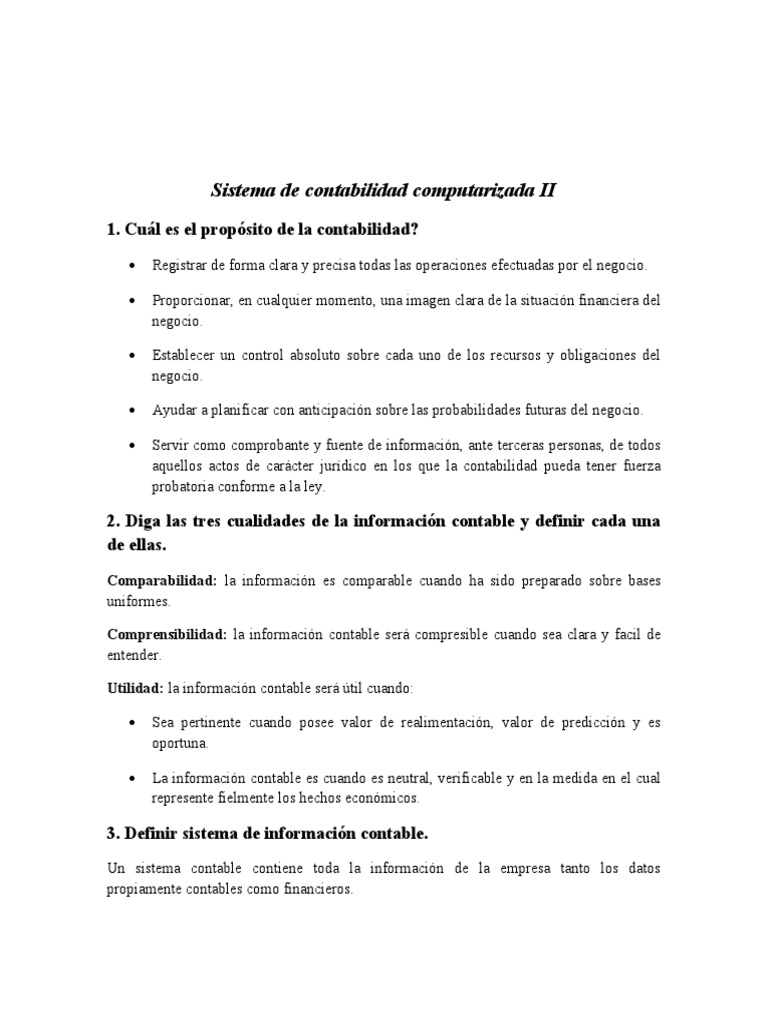Sistema de Contabilidad Computarizada II. Practica 1 | PDF ...