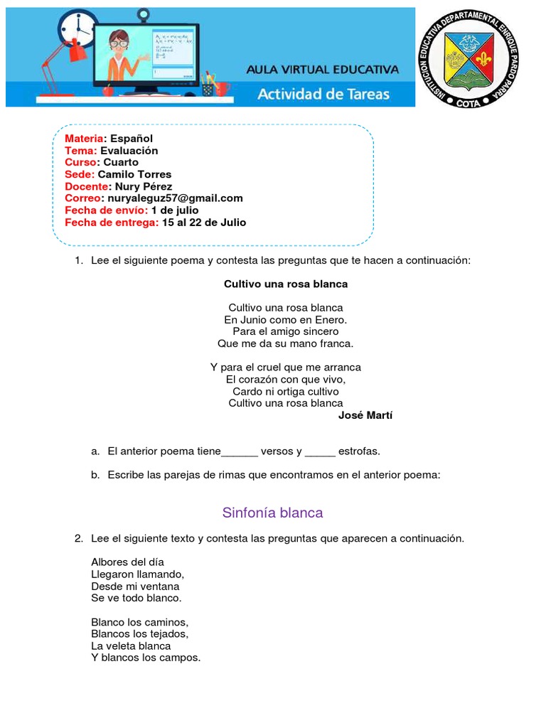 Tarea Poema y Figuras | PDF