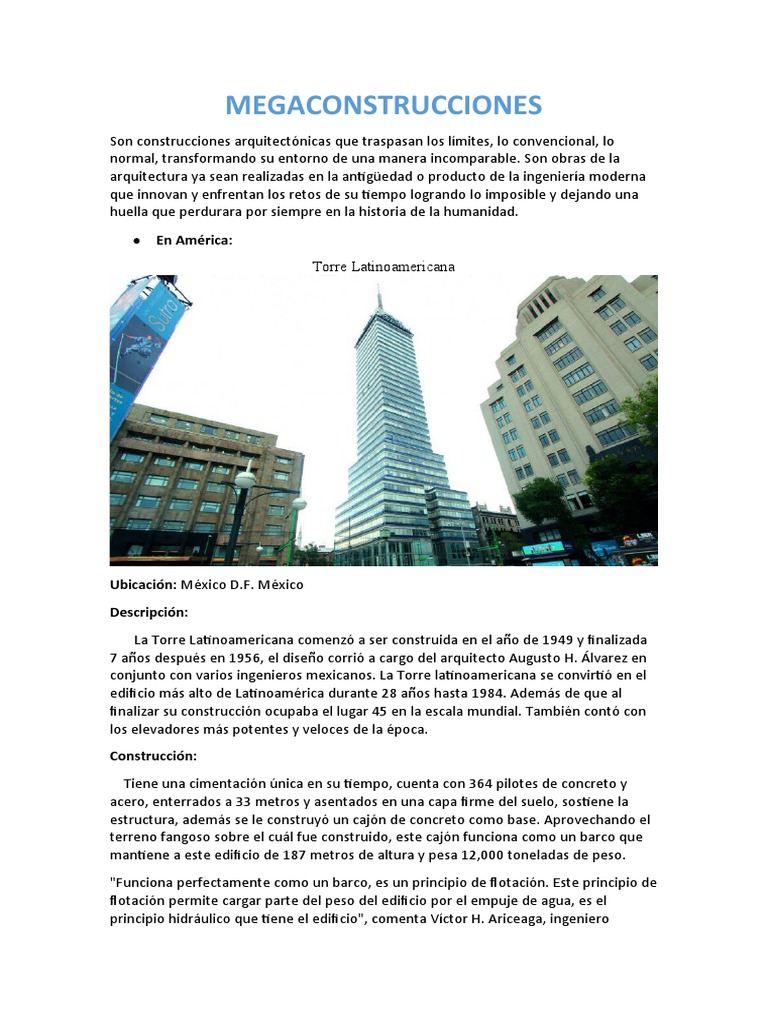 MEGACONSTRUCCIONES | PDF | Naturaleza | Science