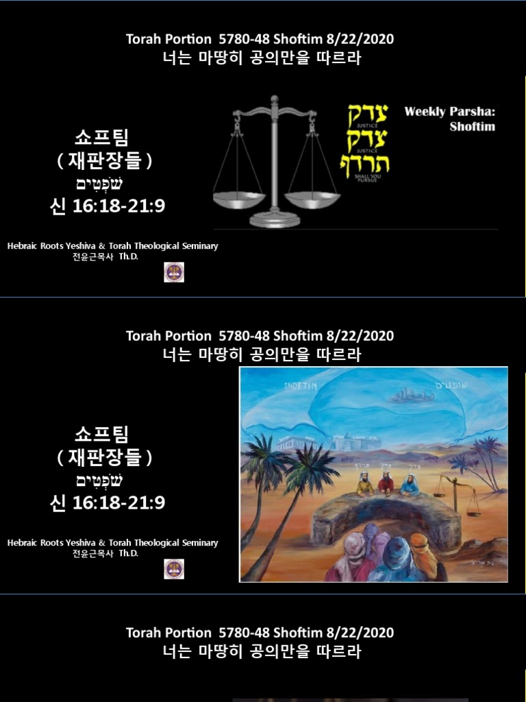 5780-48 Shoftim New 8-22-20.Ppt (Workbook) | PDF