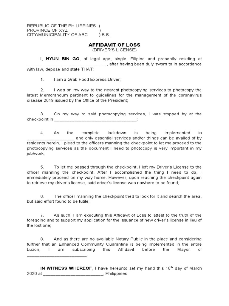 Statement of Events | PDF | Affidavit | Document