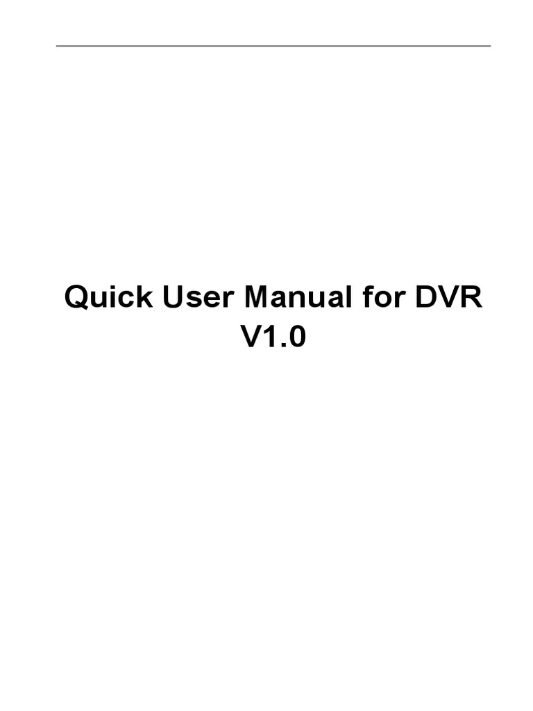 DVR User Manual Guide | PDF | Backup | Mobile App