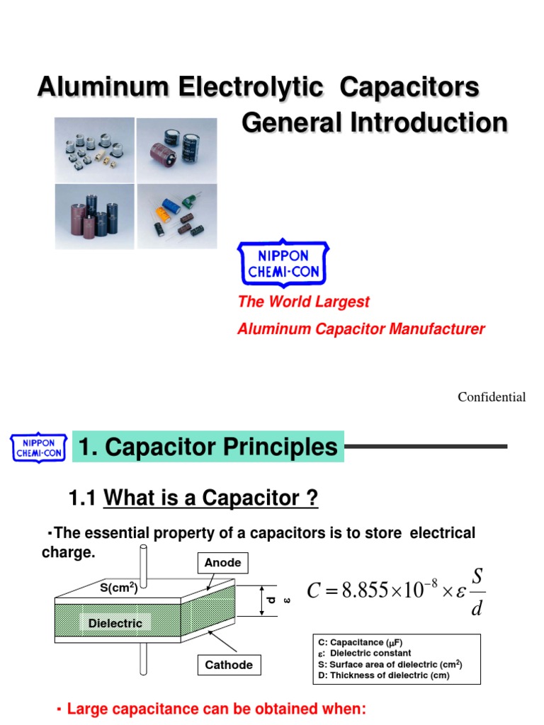 Aluminum Electrolytic Capacitors General Introduction: The World ...