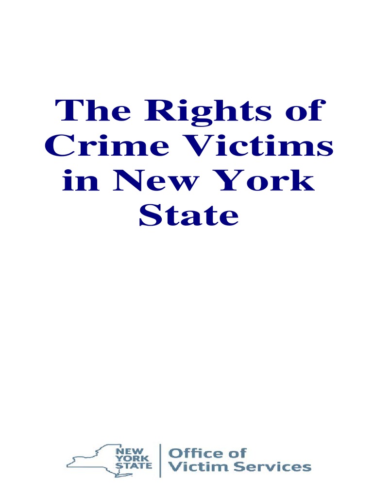 The Rights of Crime Victims in New York State | PDF | Preliminary ...