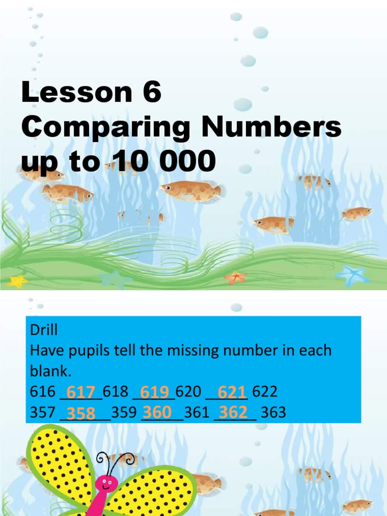 Lesson 6 Comparing Numbers Up To 10 000 | PDF