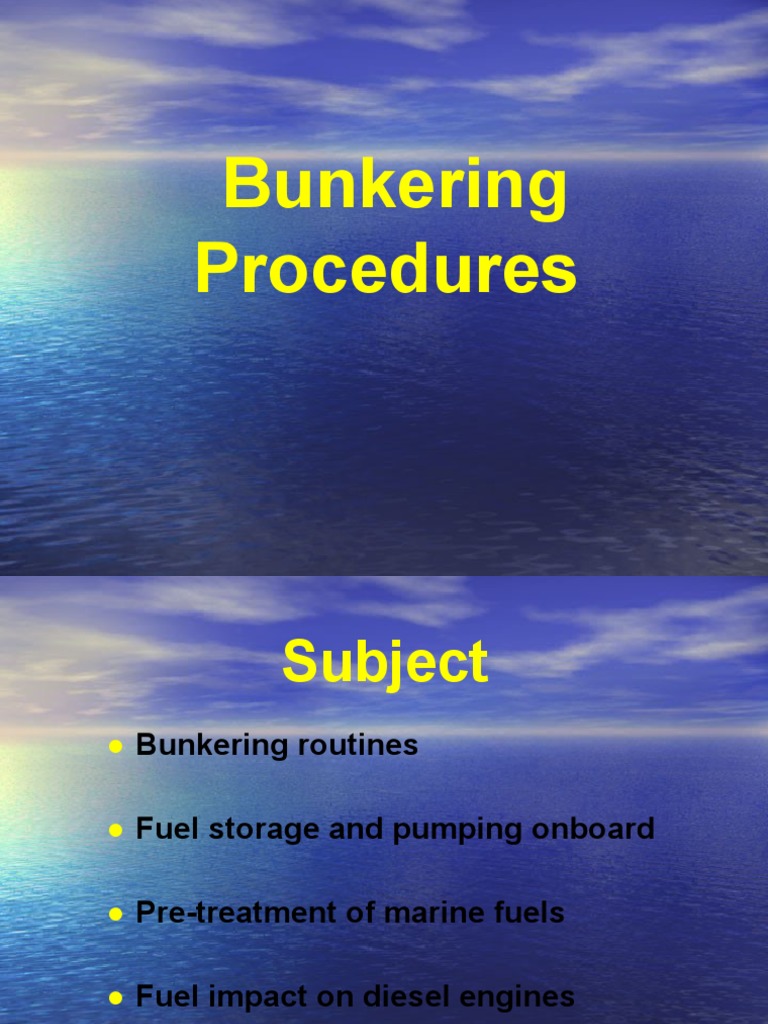 Bunkering | PDF | Fuel Oil | Pump