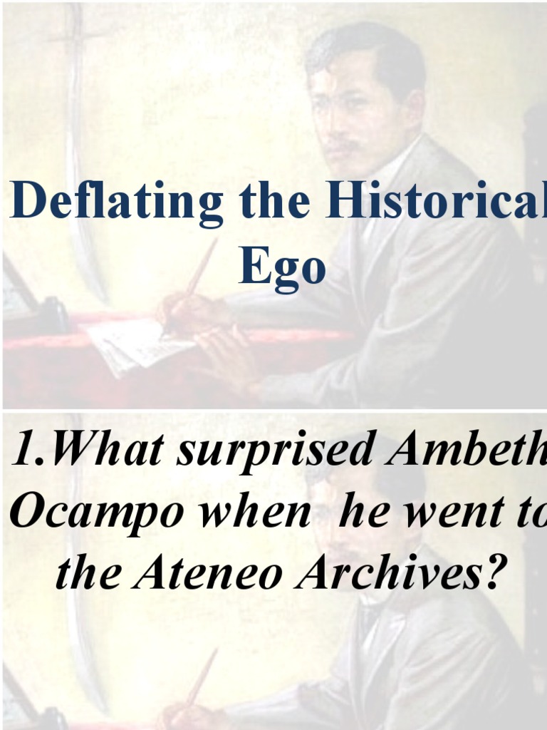 Deflating The Historical Ego | PDF