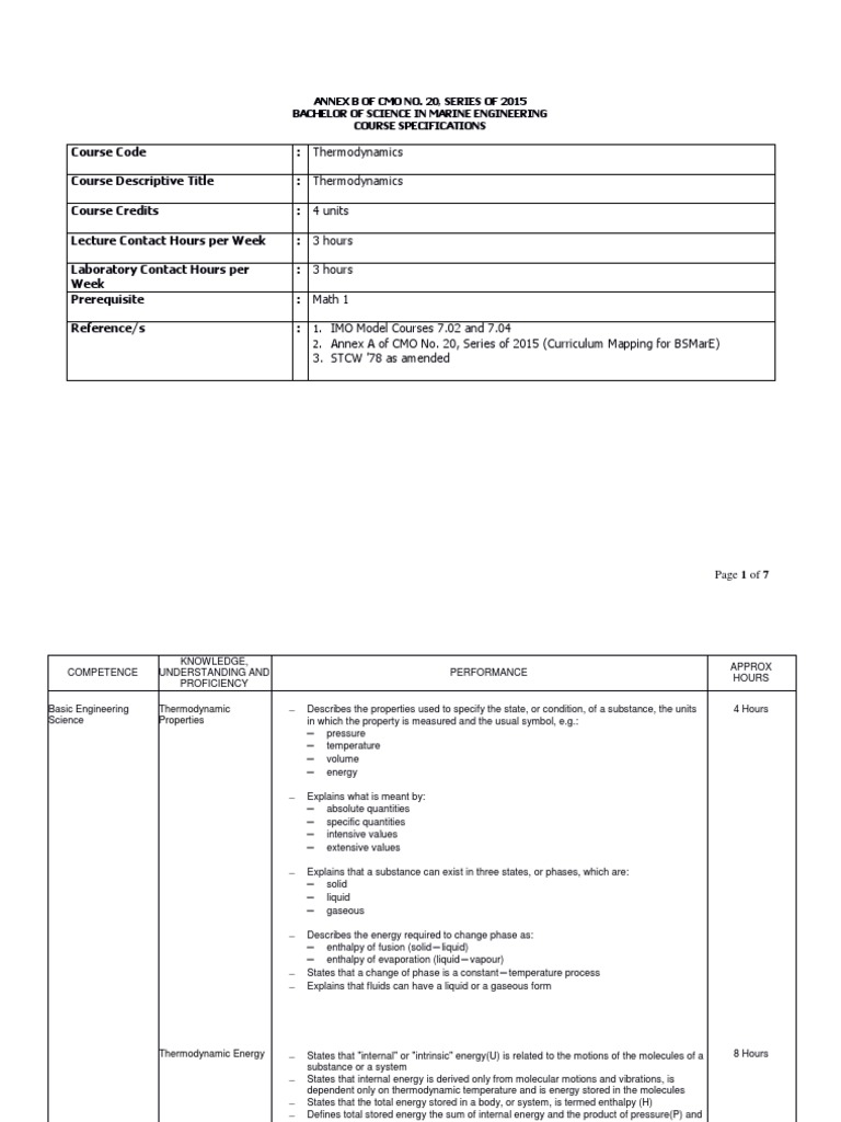 Marine Engineering Thermodynamics | PDF | Heat | Heat Transfer