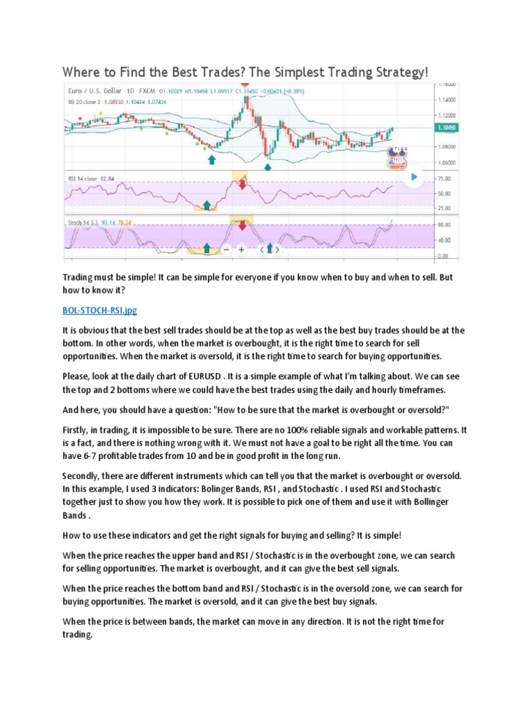 Simplest Trading Strategy - BOL-STOCH-RSI | PDF | Microeconomics ...