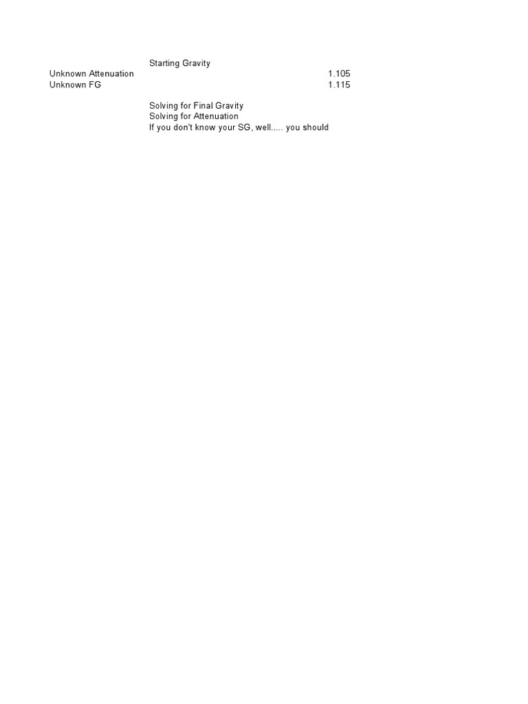 Gravity Calcs | PDF