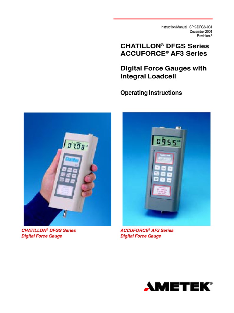 Chatillon Dfgs PDF | PDF | Battery Charger | Electrical Engineering