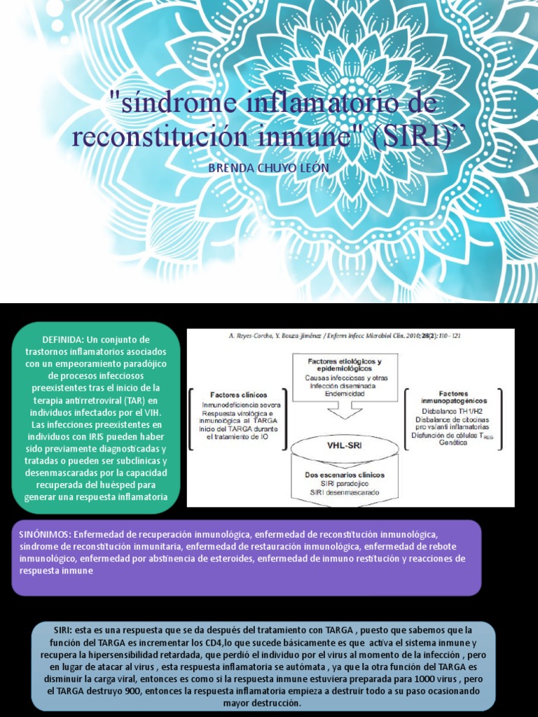 Siri y SRA CHUYO LEÓN BRENDA | PDF | Sistema inmune | VIH
