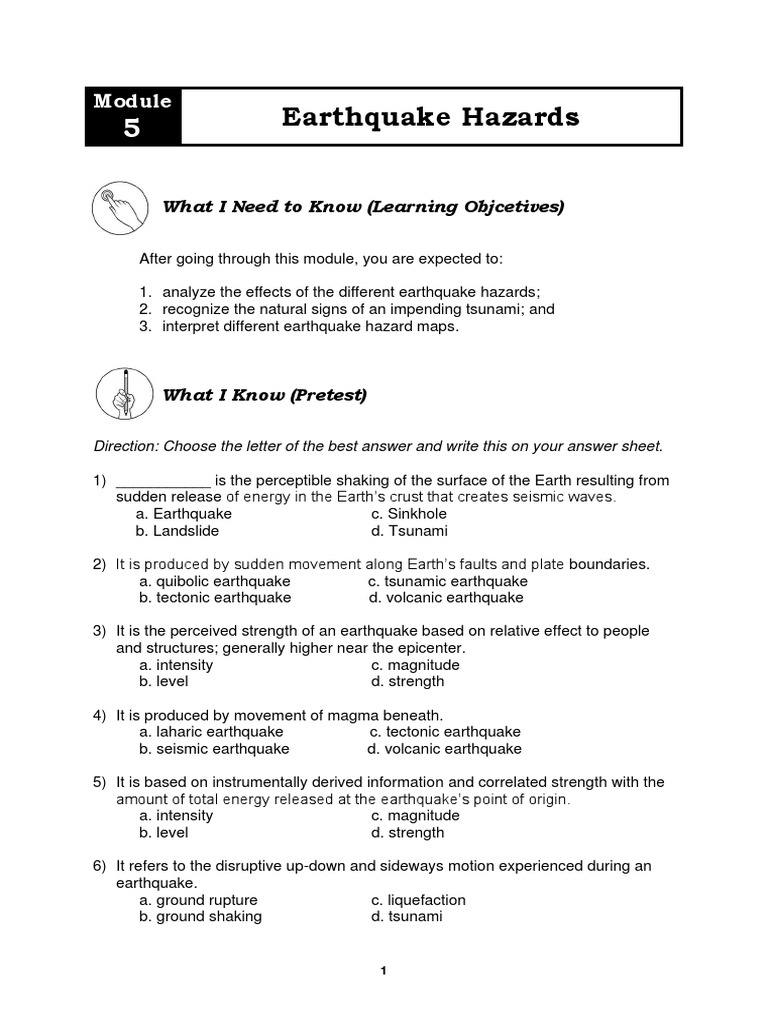 Understanding Earthquake Hazards: Analyzing Effects, Interpreting Maps ...