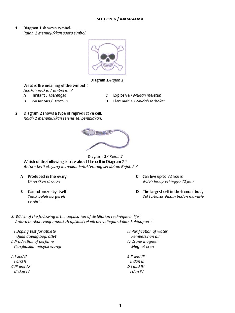 Science Form 1 Mid Year | PDF