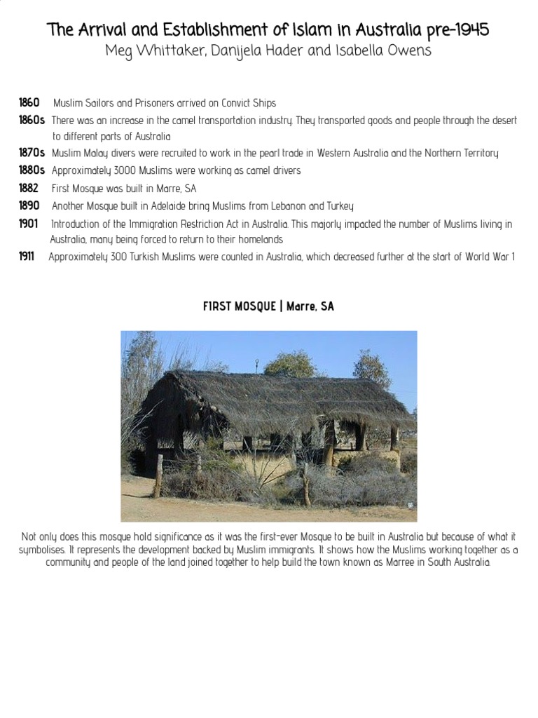 Islam's Early Presence in Australia | PDF