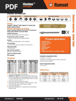 Chemset Anchor Ramset: Installation and Performance Details | PDF
