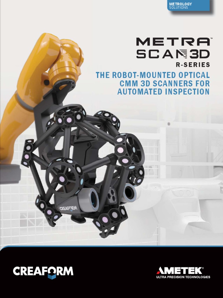 The Robot Mounted Optical Cmm 3d Scanners For Automated Inspection