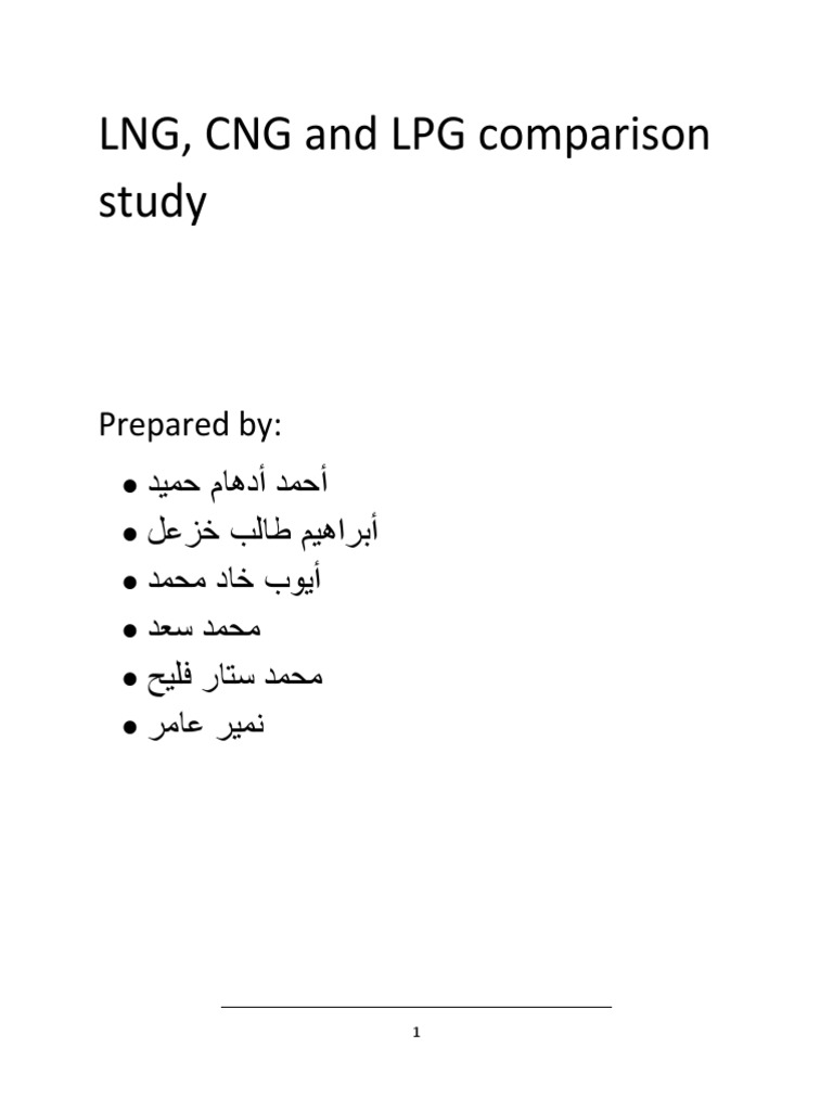 LNG, CNG and LPG Comparison Study | PDF | Liquefied Petroleum Gas ...