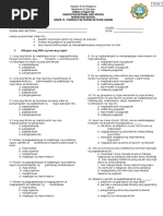 Pagbasa at Pagsusuri Exam 1 | PDF