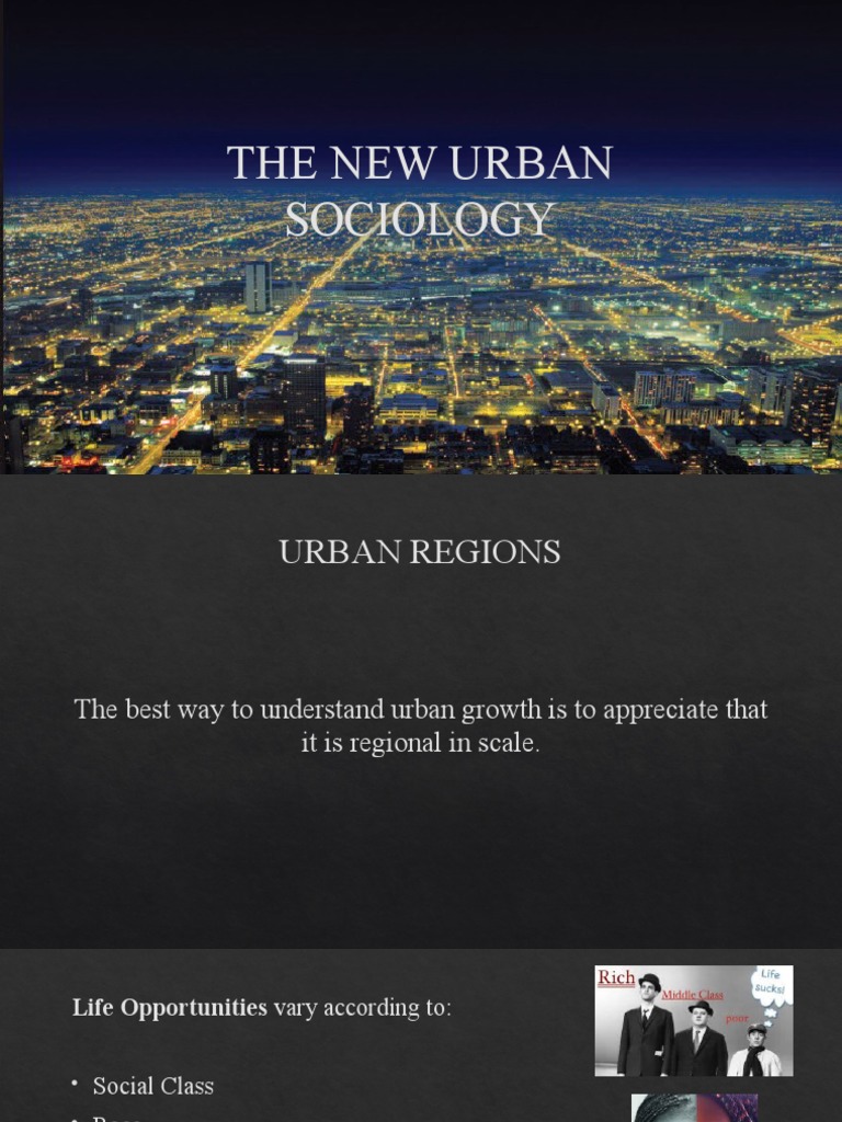 The New Urban Sociology | PDF | Urban Area | Metropolitan Area