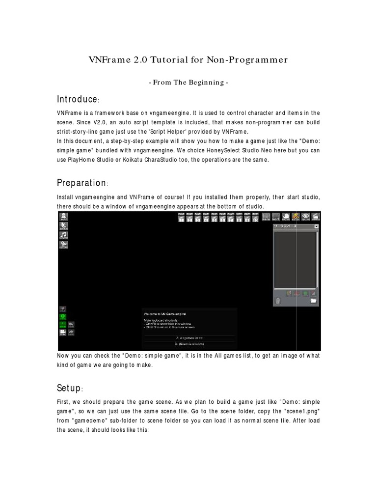 Vnframe 2.0 Tutorial For Non Vnframe 2.0 Tutorial For Non-Programmer | PDF | Computer File ...