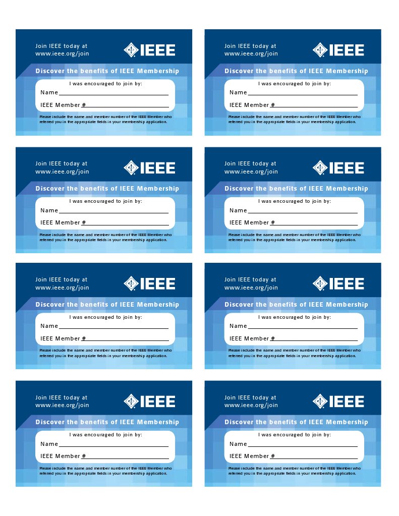IEEE Membership Cards | Download Free PDF | Business