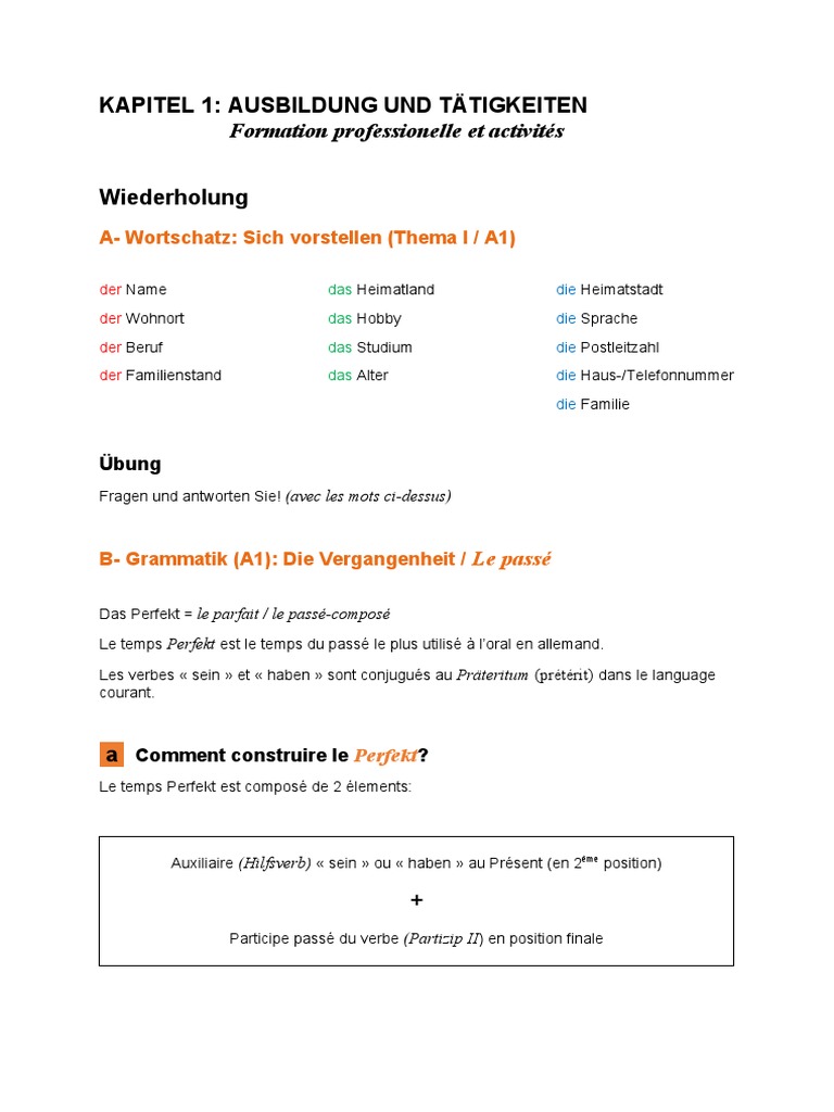 LEKTION RAVE ONLINE A2 - Correction | PDF