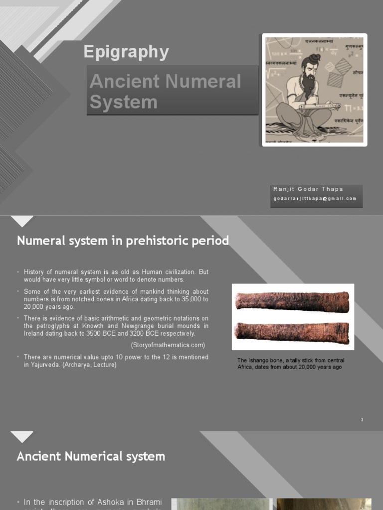 Epigraphy: Ancient Numeral System | PDF | Numbers | Decimal