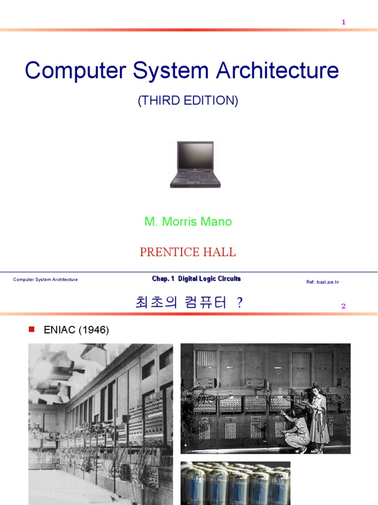 Computer System Architecture: (Third Edition) | PDF | Logic Gate ...