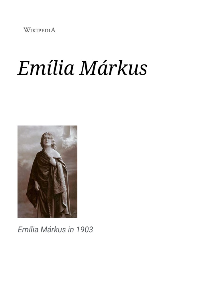 Emília Márkus | PDF | Budapest
