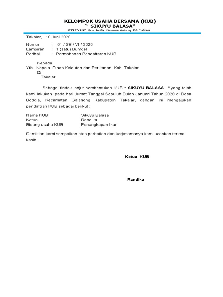 Contoh Permohon SKT Lulus JWHW - Dox | PDF