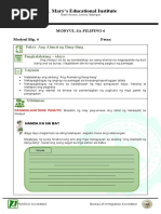 Panghalip Quiz With Answer Key | PDF