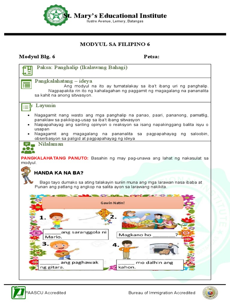 Fil. 6 Module 6 | PDF