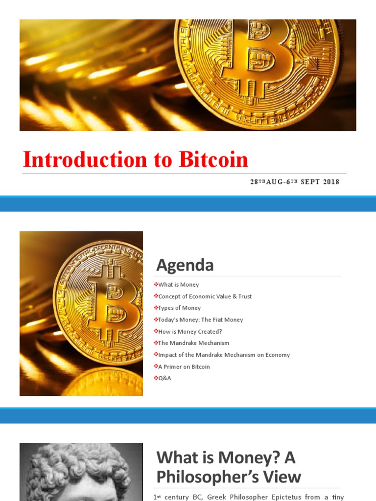 Bitcoin Introduction Deck 24sept | PDF | Bitcoin | Money