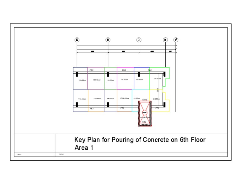 Key Plan Concrete Area 1-Model | PDF