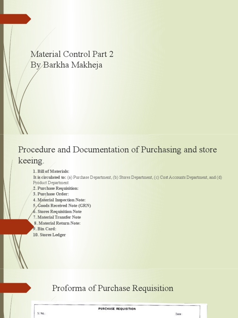 Material Control Part 2 | PDF | Inventory | Economies