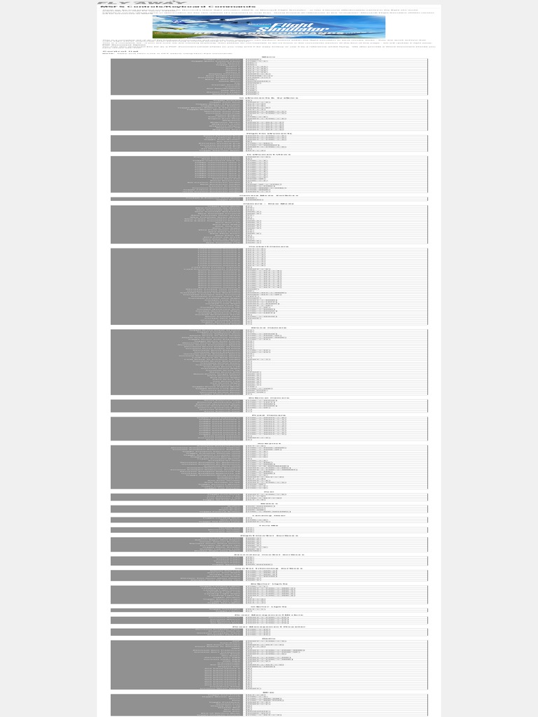 Controls - Keyboard Commands For MSFS | PDF | Flight Control Surfaces ...