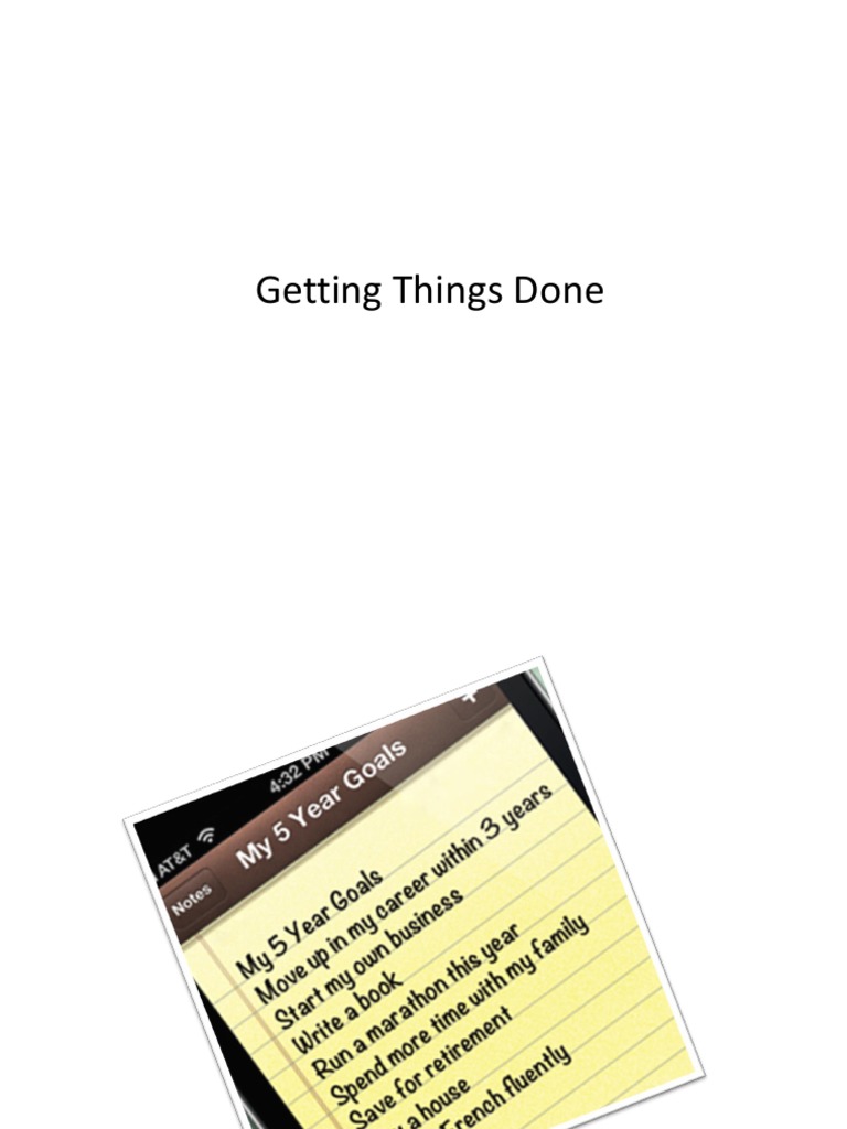 Getting Things Done | PDF
