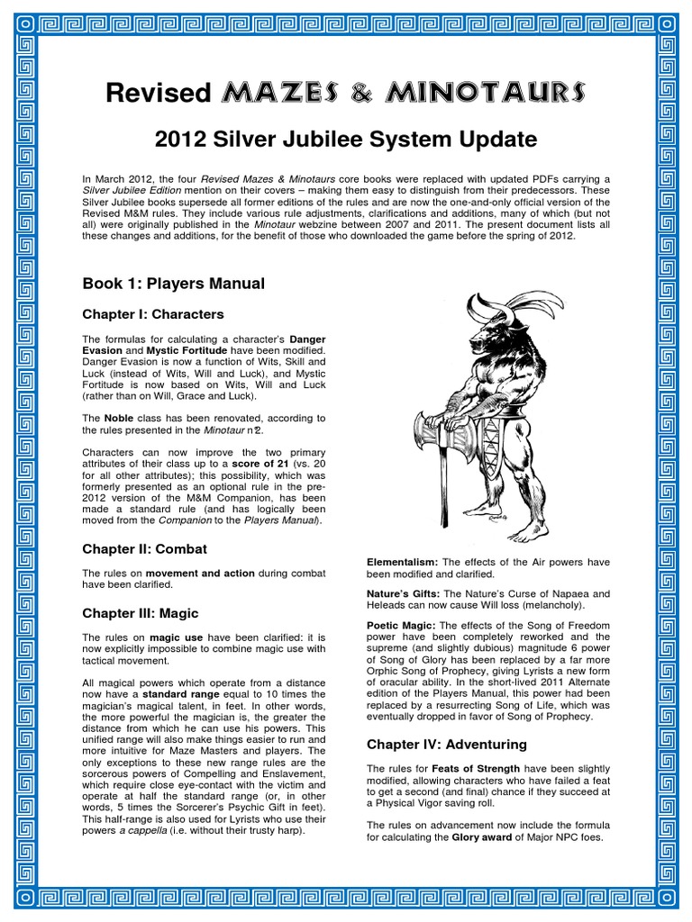 UPDATE Mazes & Minotaurs | PDF