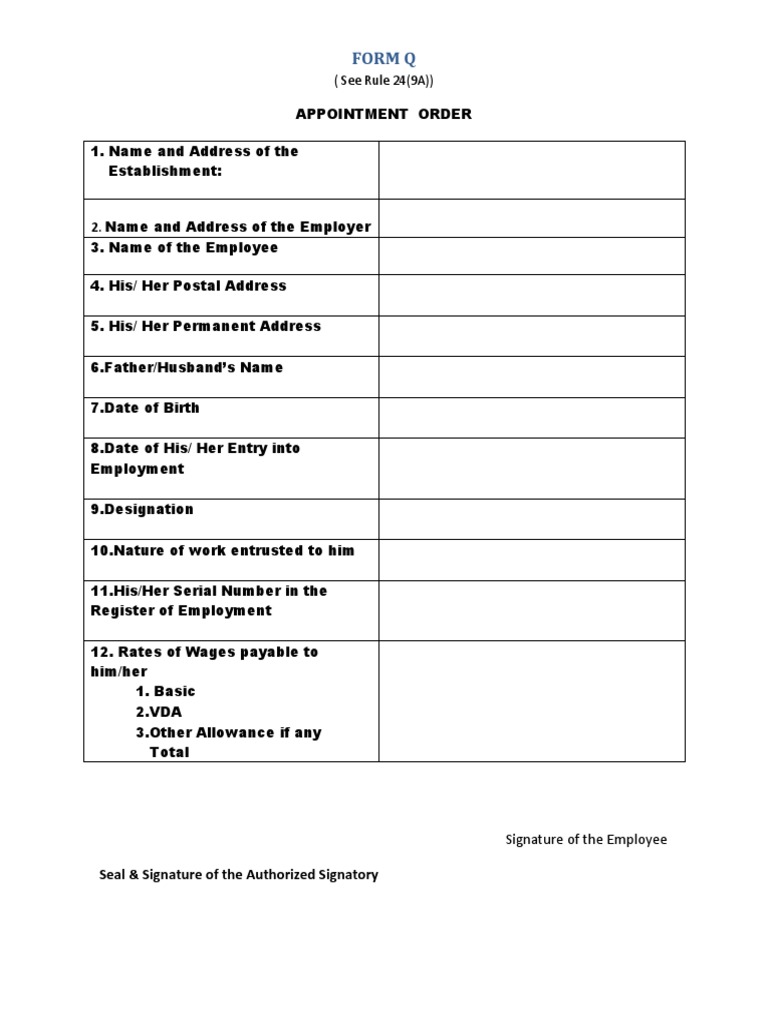 Statutory-Form Q New PDF | PDF