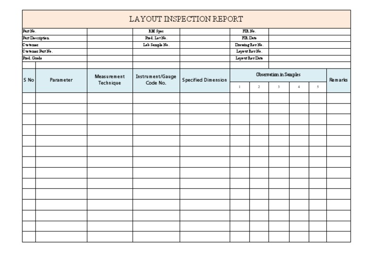 Layout Inspection Report | PDF
