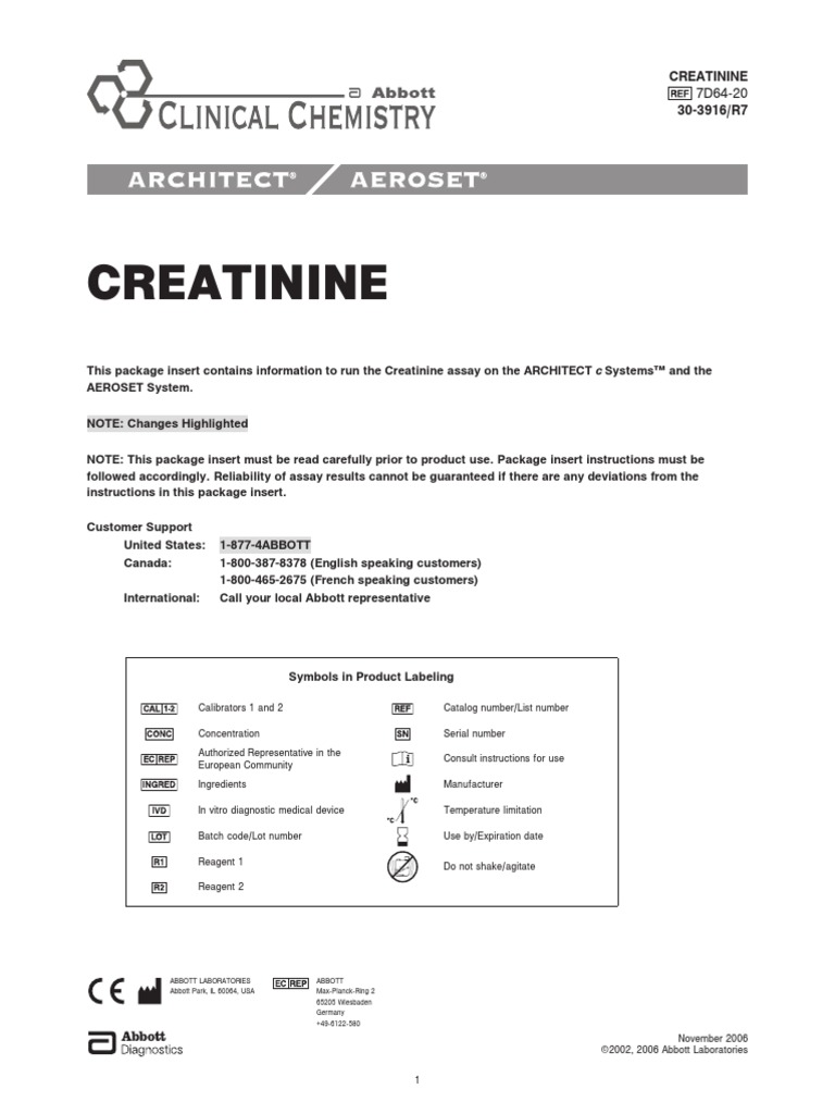 Creatinine ARC CHEM PDF | Download Free PDF | Creatinine | Detection Limit