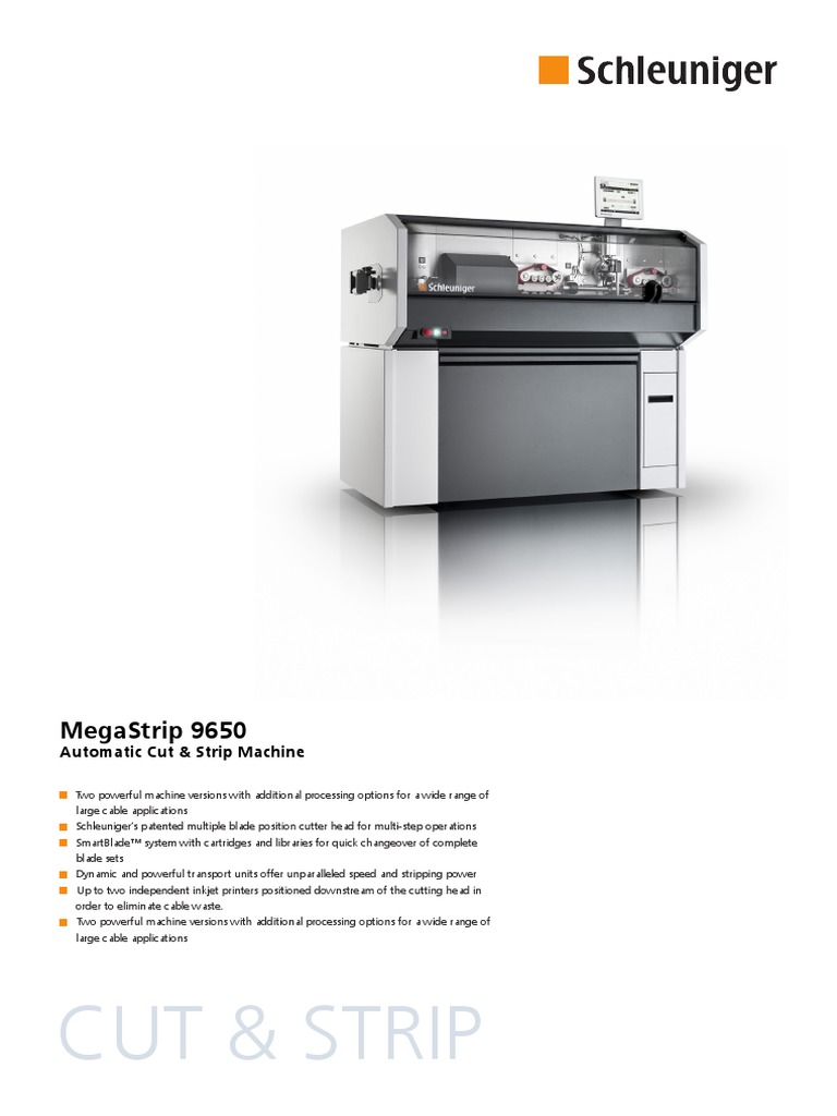 MegaStrip 9650 DS EN A4 V1 | PDF | Manufactured Goods | Equipment