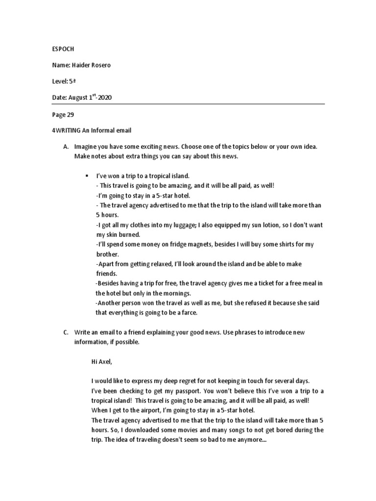 Writing and Informal Email | PDF | Poetry