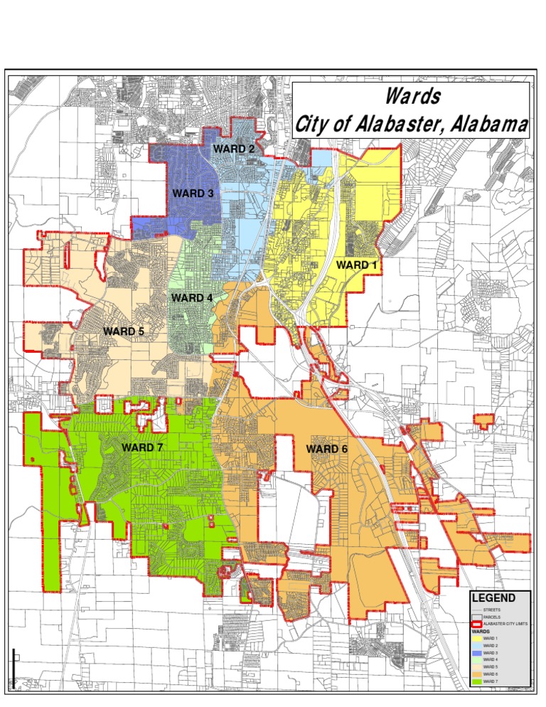 Alabaster Ward Map 2008 PDF | PDF