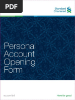 Kina Bank Personal Account Opening Form | PDF | Cheque | Banks