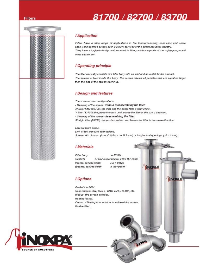 FT - Filters.4 - EN | PDF | Chemical Engineering | Continuum Mechanics