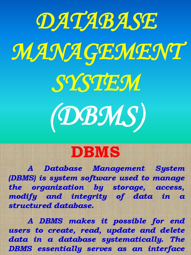 Importance of Dbms | Download Free PDF | Relational Database | Relational Model