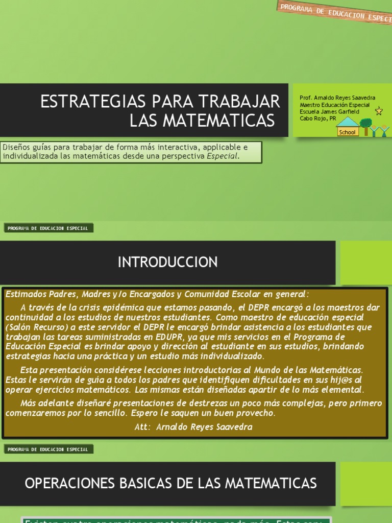 Operaciones Básicas Matemáticas | PDF | División (Matemáticas ...